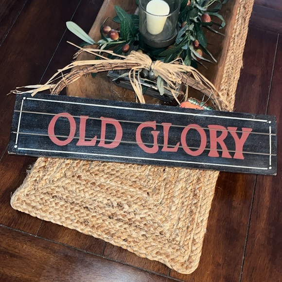 Wall Decor | 203 Old Glory Wall Sign Patriotic Fourth Of July Decor ...